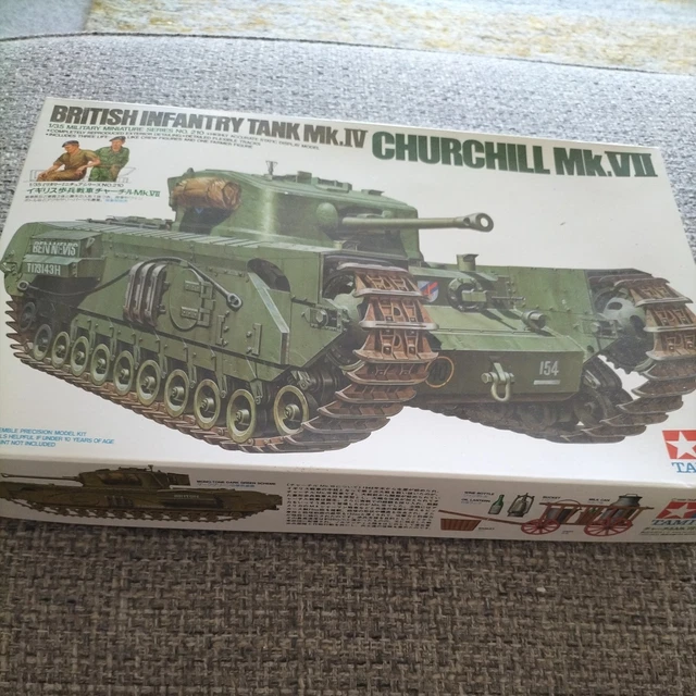 TAMIYA #35210. BRITISH Infantry Tank Mk.IV Churchill Mk.VII 1/35 scale ...