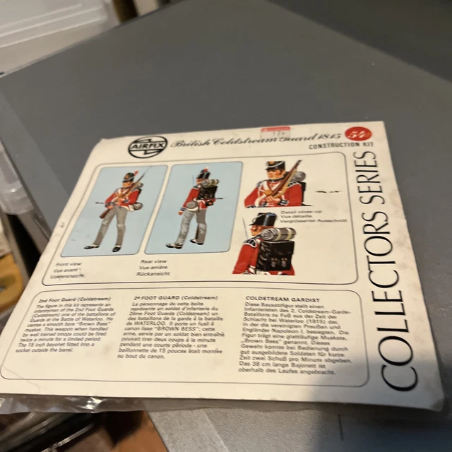 AIRFIX 54MM COLLECTORS Series British Coldstream Guard 1815 Model Kit £ ...