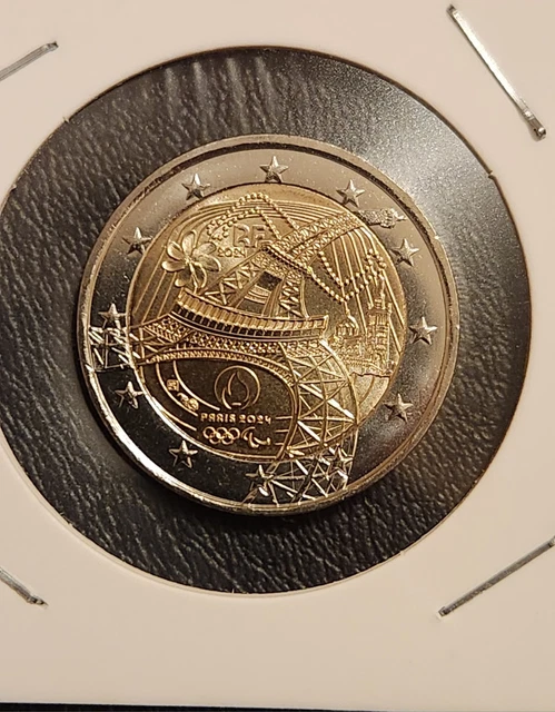 PIÈCE 2 EUROS jo 2024 JEUX OLYMPIQUES DE PARIS 2024 PIÈCE- COMMÉMORATIVE Erreurs EUR 150,00 ...