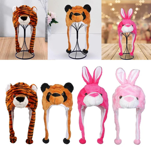 ANIMAL HAT STUFFED Toy Party Costume Hat Headgear Cap for Holiday Stage ...