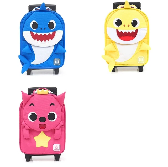 PINKFONG BABY SHARK Daddy Shark Family Mini Carrier Kids Child Bag 13 ...
