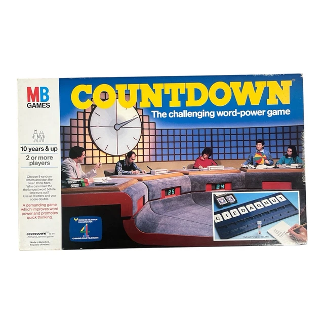 VINTAGE COUNTDOWN BOARD Game by MB Games 1986 Edition Complete £7.58 ...