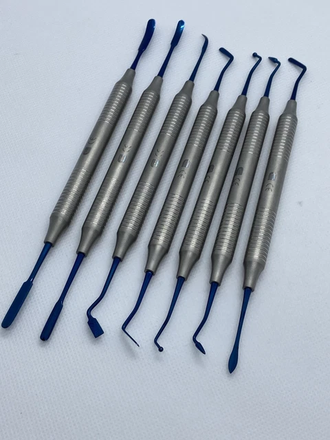 DENTAL RESTORATIVE LAB Composite Plastic Filling Instruments 7 Pcs ...