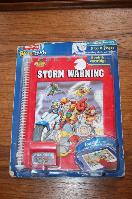 FISHER PRICE POWERTOUCH Rescue Heroes Storm Warning Book and Cartridge ...