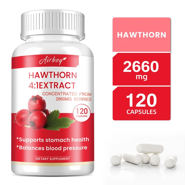 HAWTHORN 4:1 EXTRACT - Supports Healthy Blood Pressure, Heart Health ...