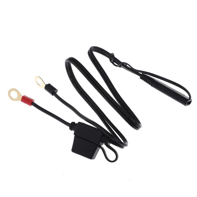 MOTORCYCLE BATTERY TERMINAL ring connector harness 12v charger Y ...