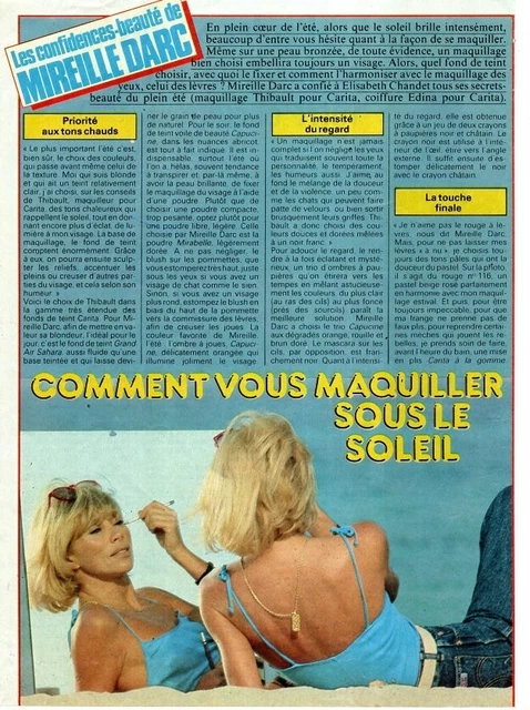*MIREILLE DARC = coupure de presse 1 PAGE 1982 / FRENCH CLIPPING EUR 4,00 - PicClick FR