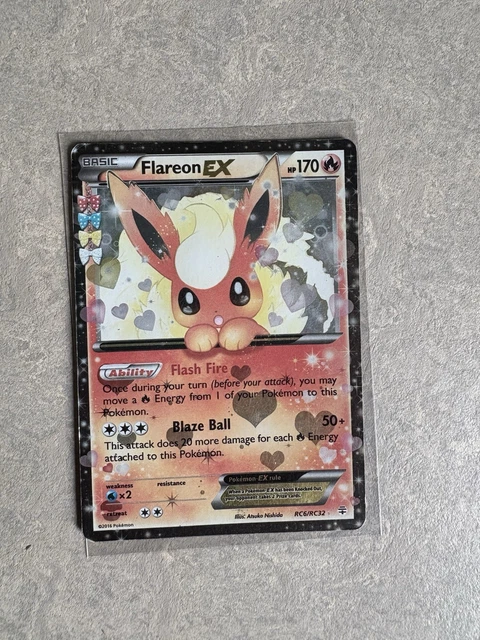 POKÉMON TCG FLAREON EX RC6/RC32 Generations £26.68 - PicClick UK