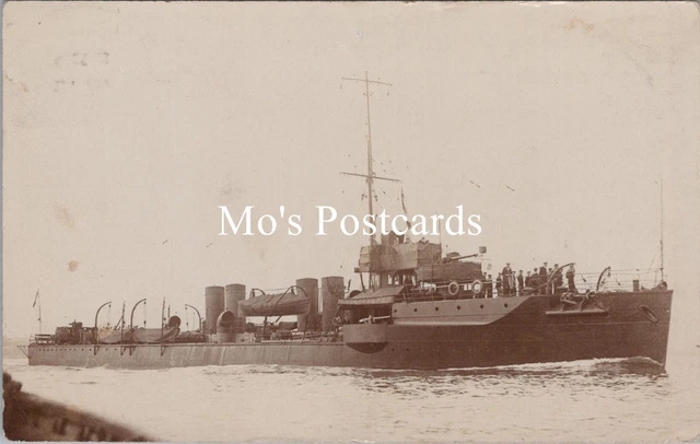NAVAL SHIPPING POSTCARD - H.M.S. Teviot, River Class Destroyer SW16732 ...