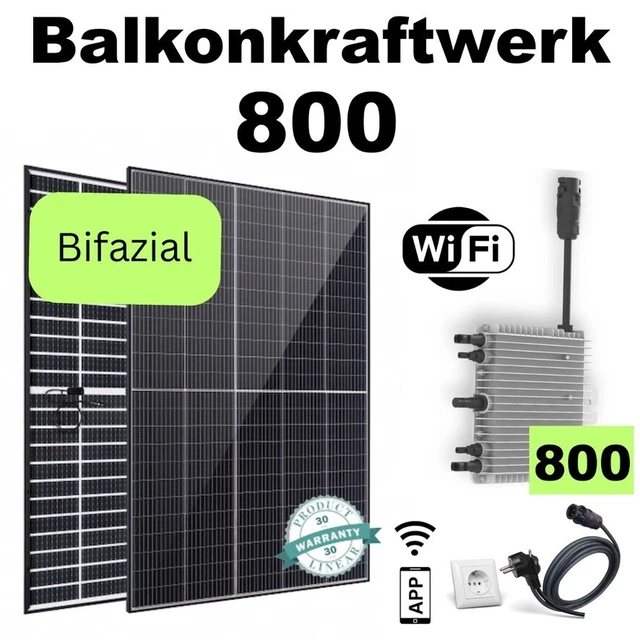 820W/800W BALCONY POWER Plant Photovoltaic Solar System Ready to ...