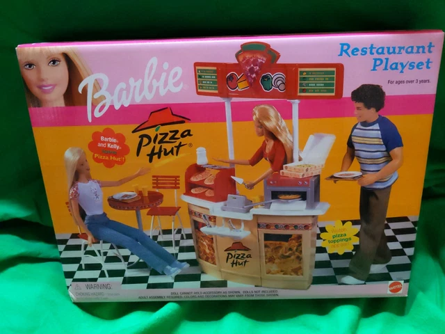 BARBIE PIZZA HUT Restaurant Playset Mattel; New in Sealed Box, NISB ...
