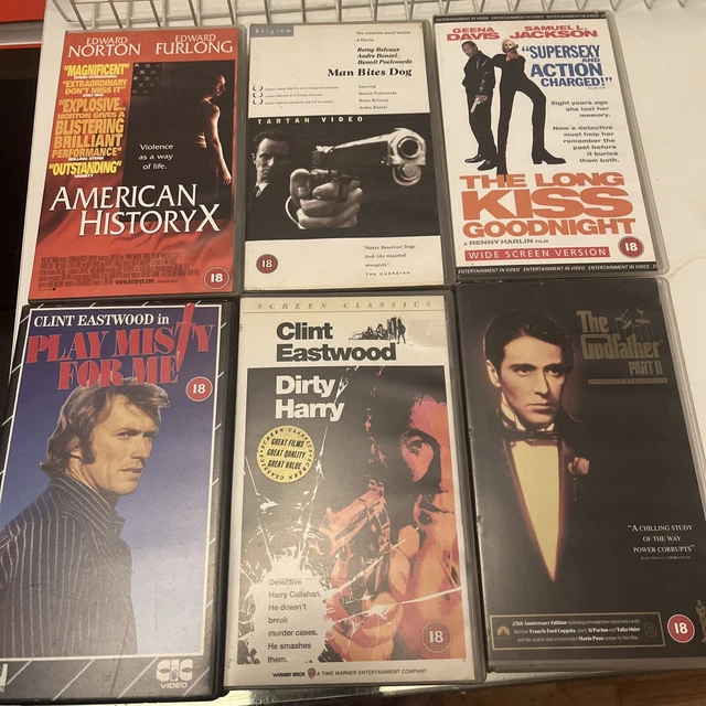 6 X CLASSIC VHS 90s Tapes Action , Thriller Horror ( cert 18 ) Lot 4 £ ...