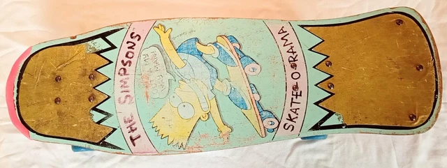 SIMPSONS SKATE-O-RAMA 20TH Century Fox 1990s Vintage Skateboard retro ...