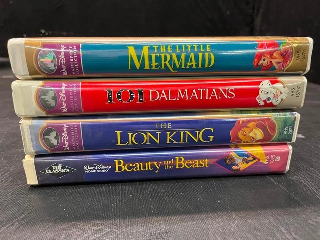 DISNEY VHS BUNDLE(LION King, Little Mermaid, 101 Dalmatians, Beauty ...