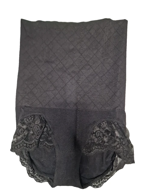 LIGHT/MED CONTROL PANTS Black w/Lace Edging size large(UK16) £1.16 ...