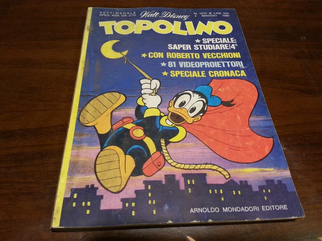 RIVISTA TOPOLINO 1275 del Maggio 1980 Rivista EUR 7,90 - PicClick IT