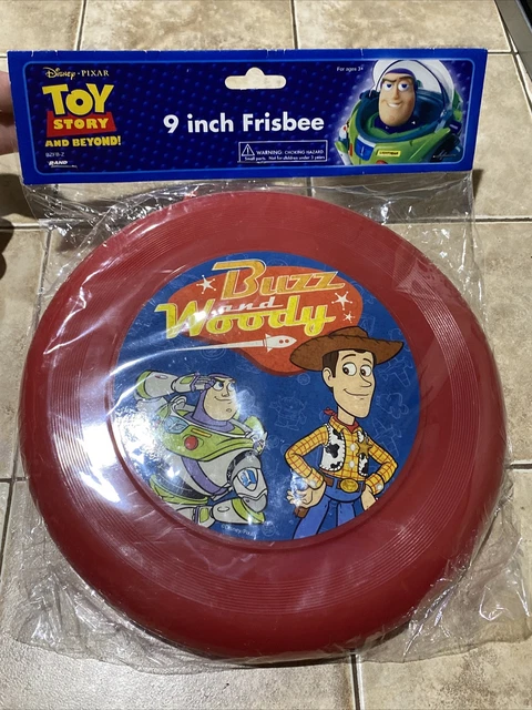 DISNEY PIXAR RAND Toy Story Animated Flying Disc Frisbee Woody Buzz 9 ...