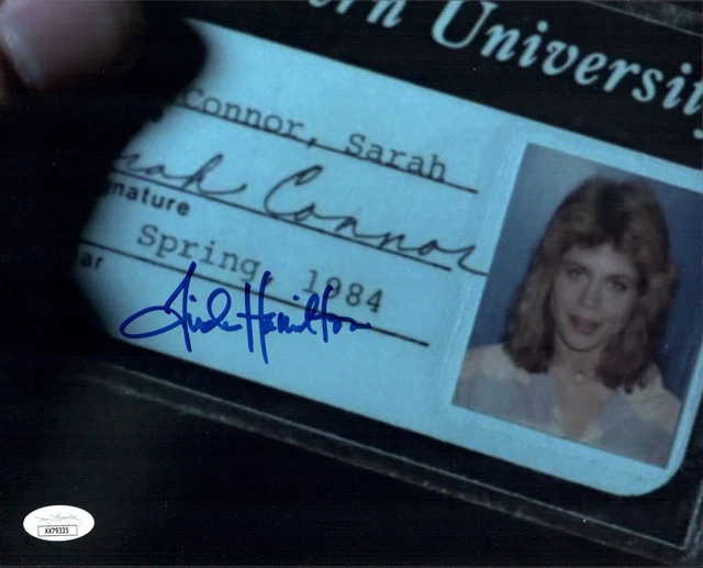 LINDA HAMILTON SIGNED 8x10 Photo SARAH CONNOR TERMINATOR Autograph JSA ...