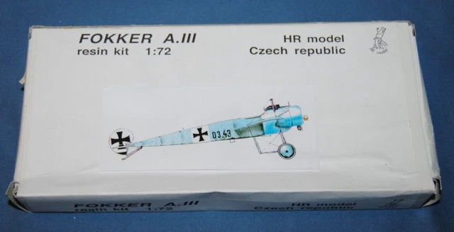 VINTAGE HR MODELS, Fokker A III, 1/72 Scale, Resin Model. Czech ...
