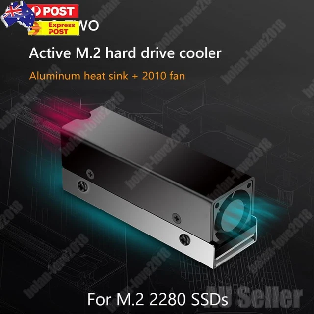 M 2 SSD HARD Disk Cooler With Fan Aluminum SSD Heatsink For Desktop M 2 SSD HARD Disk Cooler With Fan Aluminum SSD Heatsink For Desktop