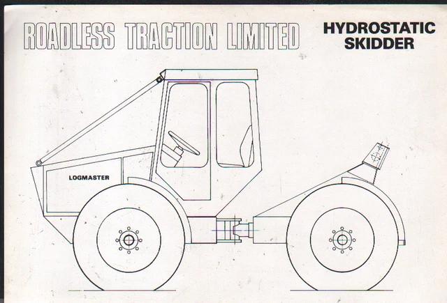 1980 ROADLESS TRACTION "HYDROSTATIC SKIDDER" Tractor Brochure Leaflet £ ...