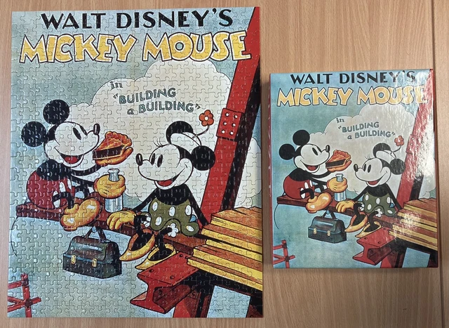 VINTAGE RARE WALT Disney's Mickey Mouse in "Building a Building" 500 ...