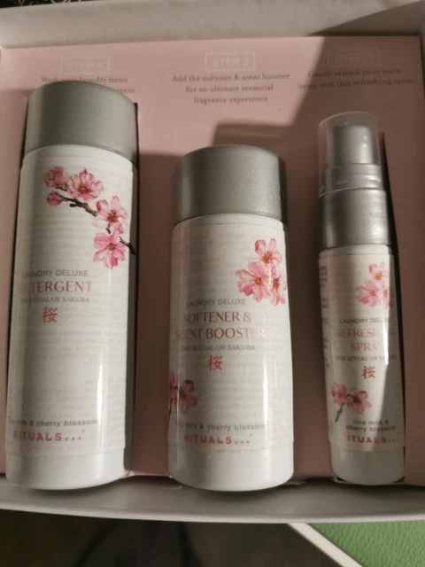 RITUALS LAUNDRY DELUXE Detergent Set Waschmittel-Set 3-Teilig Sakura ...