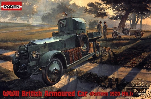 RODEN 801 WWII Brit. Armoured Car Pattern '20 Mk.I MV SCALE 1/35 NEW ...