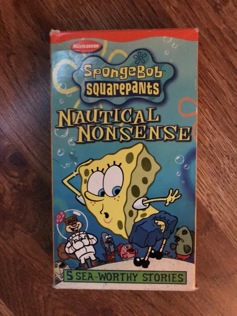 SPONGEBOB SQUAREPANTS NAUTICAL Nonsense Vhs - Pal Video (Very Rare Uk ...