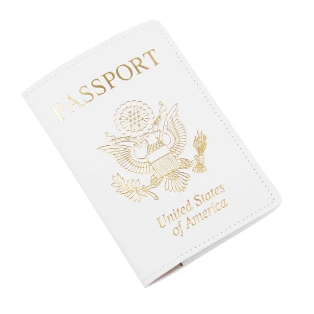 PORTABLE USA TRAVEL Passport Holder PU Leather Cover for Case Protector ...