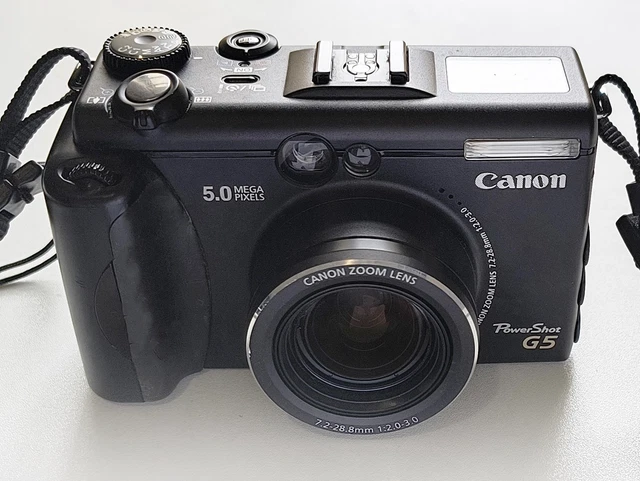 CANON POWERSHOT G5 5.0 Mega Pixel Point and Shoot Digital Camera $295. ...