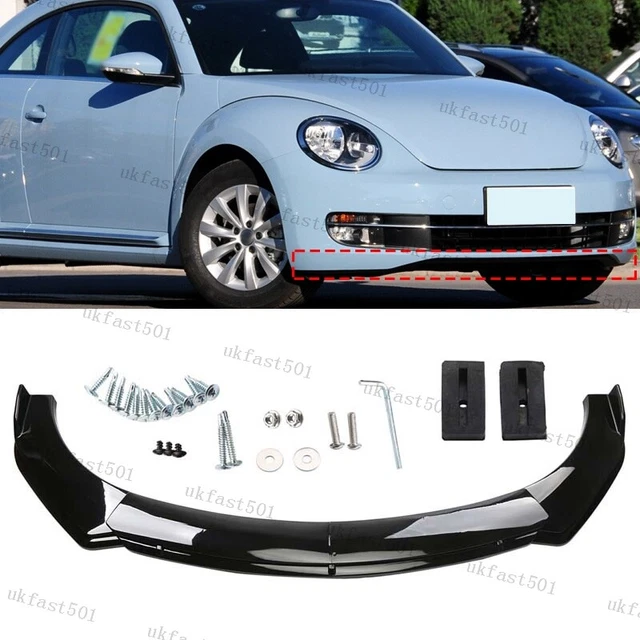 GLOSS BLACK FOR VW Beetle 2013-2019 Lower Front Bumper Lip Spoiler ...