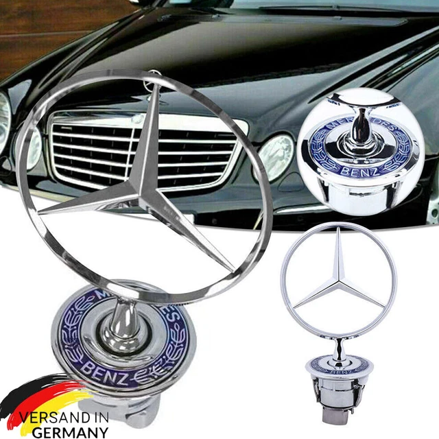 MERCEDES BENZ STAR blue emblem/logo for bonnet W202 W203 W210 W211 W220 ...