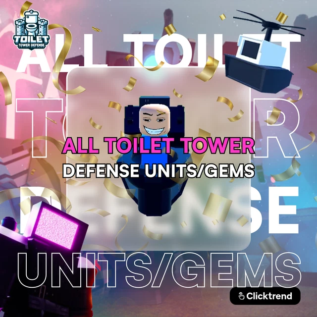 TOILET TOWER DEFENSE (TTD) 🚽 | All Units/Gems | Cheapest Seller | Quick ...