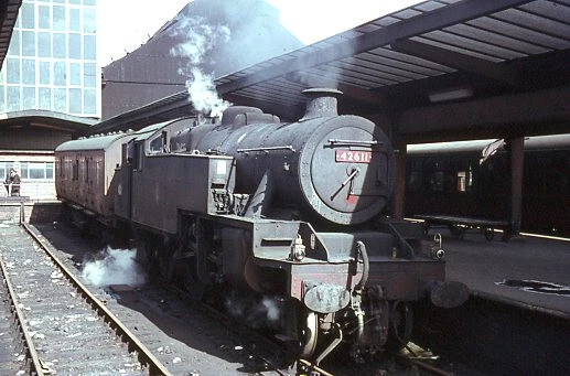 ORIGINAL COLOUR SLIDE of 42611 LMR steam loco £3.99 - PicClick UK