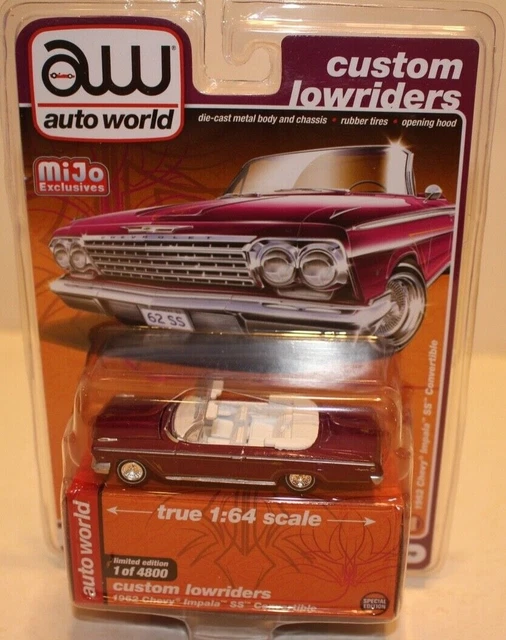 AUTO WORLD CUSTOM Lowriders 1962 Chevrolet Impala Ss Convertible, Rot ...