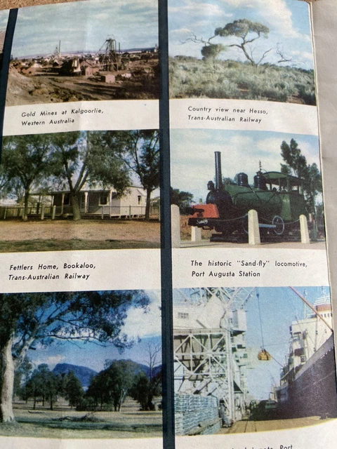 TRANS-AUSTRALIAN RAILWAY Commonwealth Railways Vintage Original Route ...