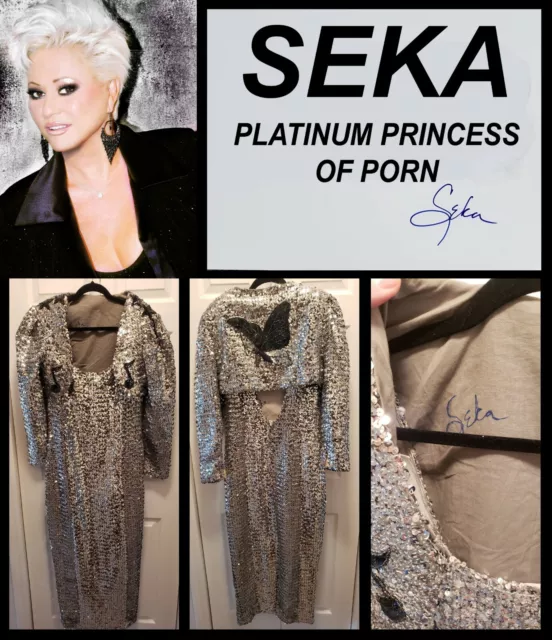 Rare Seka Adult Film Star Signed Stripper 2pc Outfit W Coa £2 074