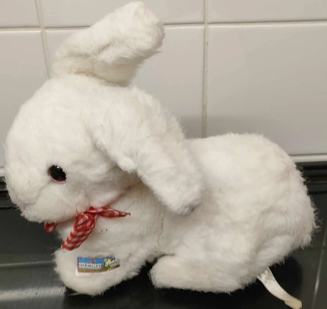 RARE VINTAGE 1980S Chad Valley Bunny Rabbit Plush Soft Toy Sitting ...