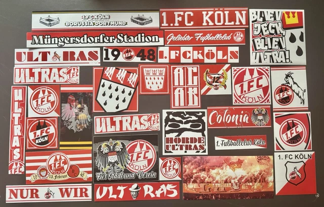 AUFKLEBER MIX ULTRAS 1.FC Köln 31x Fanszene Sticker Sammlung Wilde ...