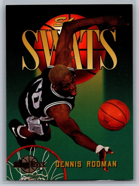 1994 SKYBOX SKY Swats Basketball #336 Dennis Rodman HOF San Antonio ...