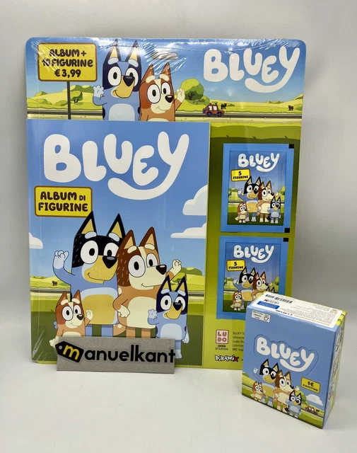 ALBUM AUTOCOLLANTS BLUEY + Boîte Box 30 Paquets Diramix EUR 38,39 ...