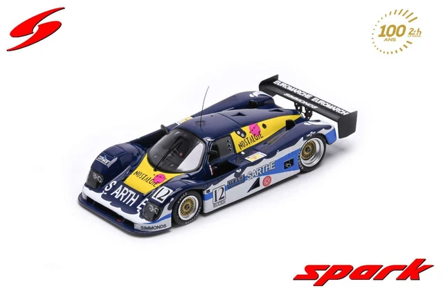 SPARK S3535 COUGAR C26S N°12 24H Le Mans 1991 F. Migault - L. Robert ...