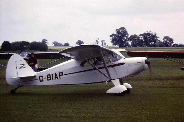 ORIGINAL 35MM COLOUR slide of Piper PA-16 Clipper G-BIAP in 1981 EUR 1 ...
