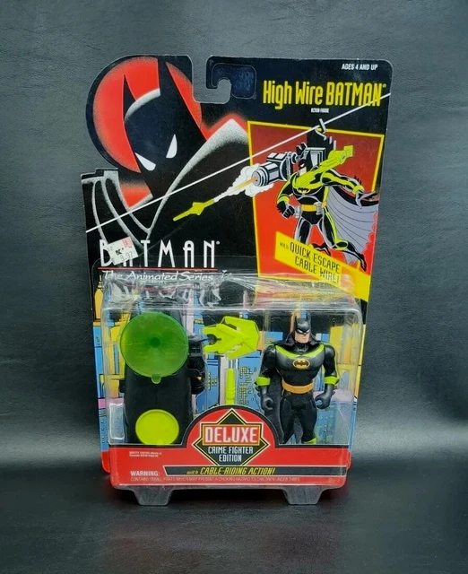 VTG 1993 BATMAN Animated Series High Wire Batman Action Figure W/ Cable ...