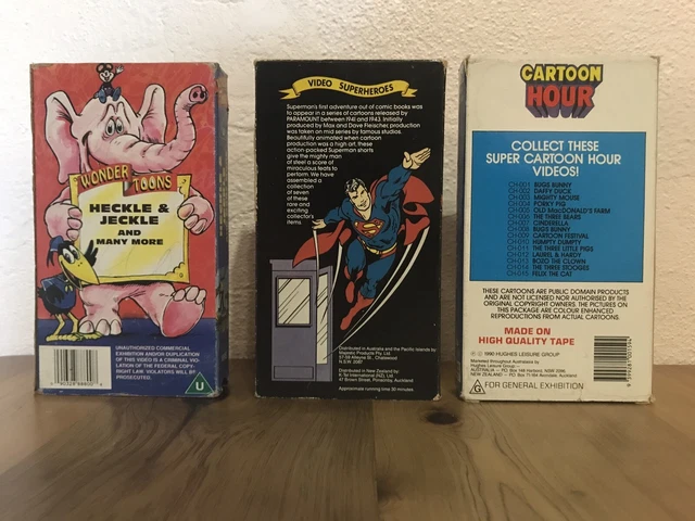 CLASSIC CARTOONS VHS Superman Felix the Cat Wonder Toons $15.00 ...