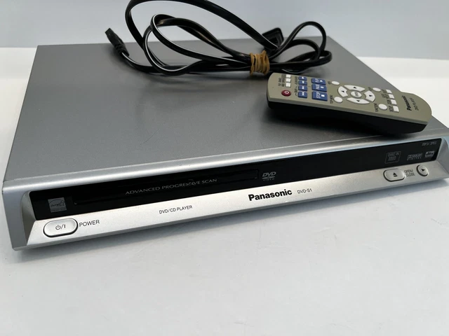 PANASONIC ADVANCED PROGRESSIVE Scan DVD/CD Player Model DVD-S1 w ...