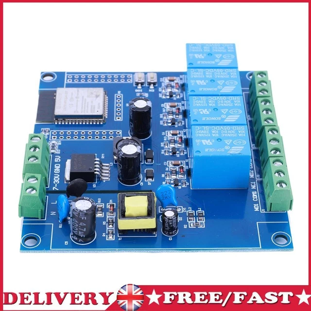 4 CHANNEL ESP32 ESP32-WROOM-32E Development Board Relay Module Relay Board £15.55 - PicClick UK