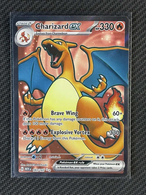 POKEMON CARD CHARIZARD Ex Art Rare Full Art 151 S&V 183/165 $5.50 ...