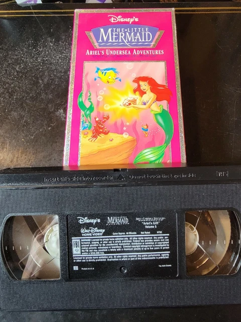 DISNEY'S THE LITTLE Mermaid Ariel Undersea Adventures Ariel's Gift VHS ...